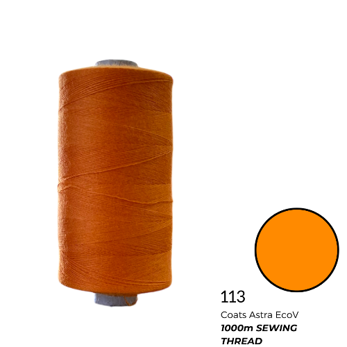 Coats Spun Polyester Sewing Thread | 1000m | Astra EcoV TKT120 | Orang