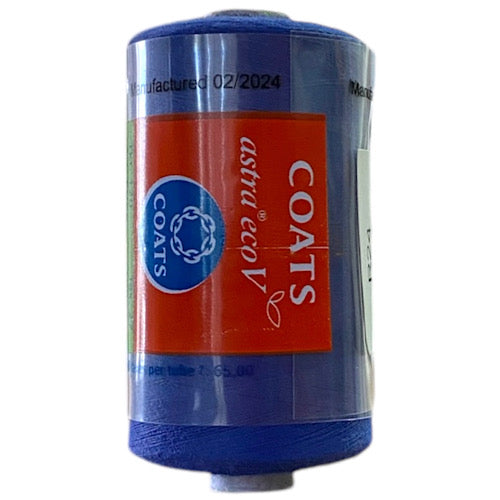 Coats Spun Polyester Sewing Thread | 1000m | Astra EcoV TKT120 | Royal