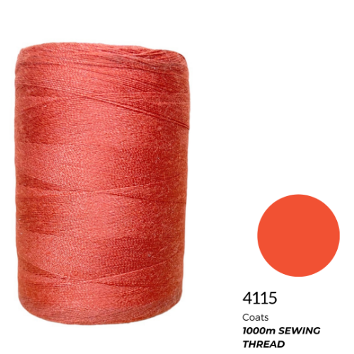Coats Spun Polyester Sewing Thread | 1000m | Terracotta 4115
